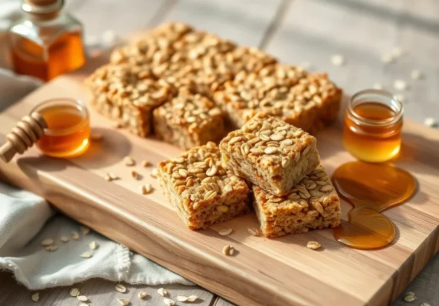 Honey Oat Slice - Stay at Home Mum