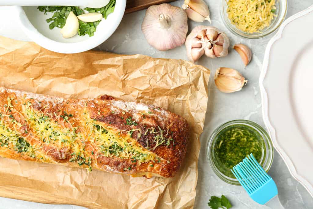 Cheesy Mince-Stuffed Garlic Bread - Stay at Home Mum