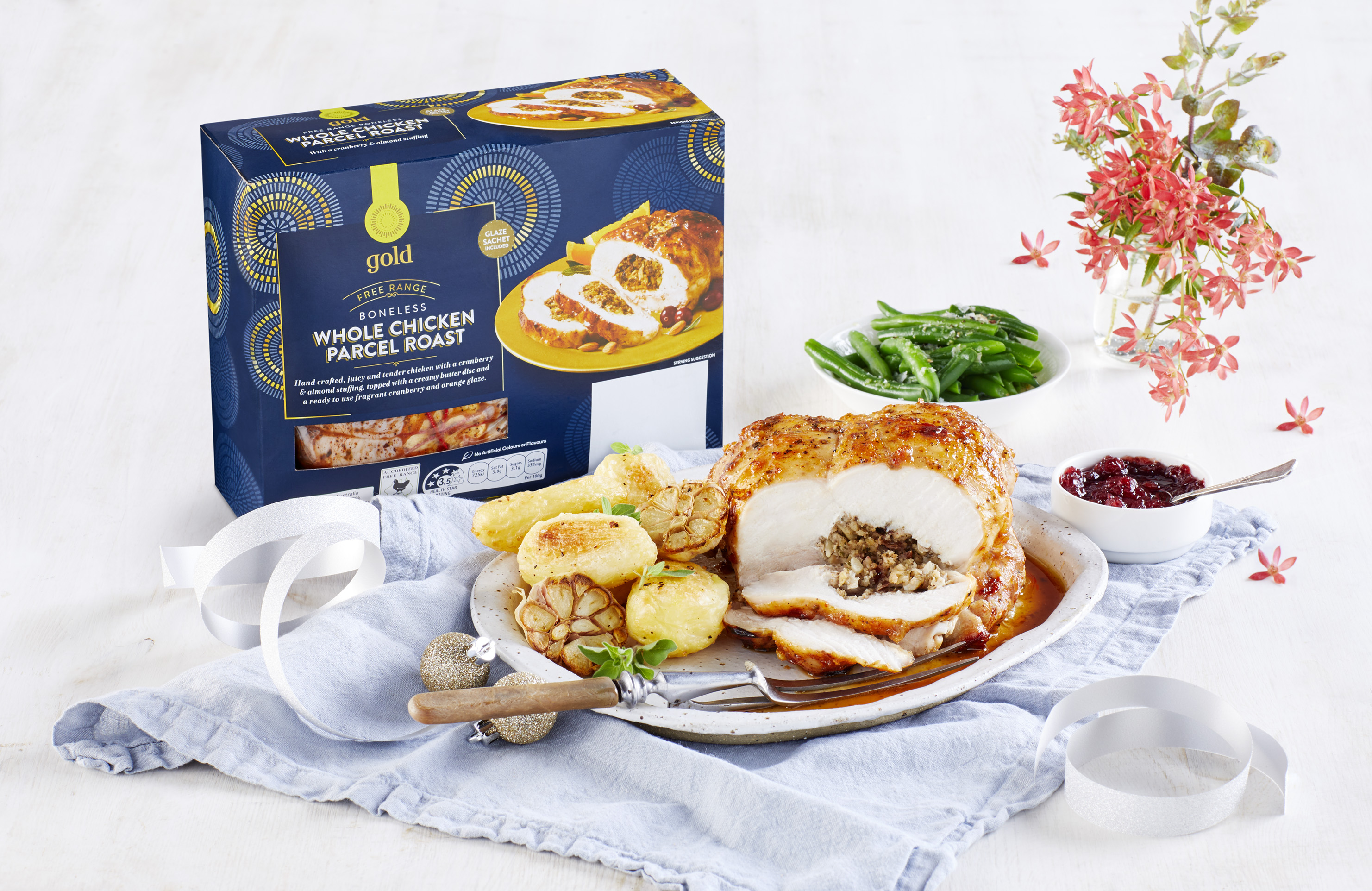 Woolworths Gold Free Range Boneless Whole Chicken Parcel Roast - Stay ...