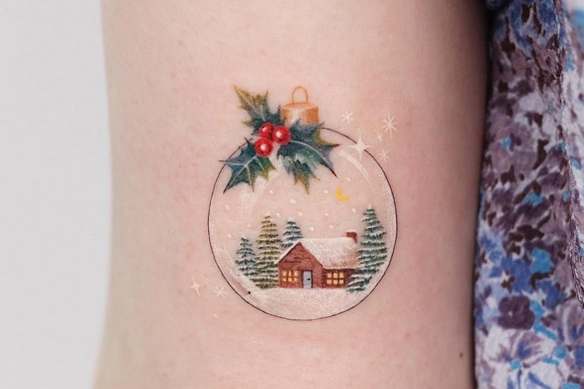 25 Festive Christmas-Themed Tattoos - Stay at Home Mum